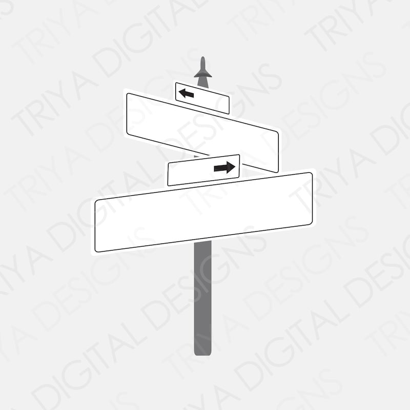 Black Cross Road Sign - Etsy