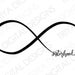 Infinity Symbol With Text SVG Hand Lettered Cursive Text Digital ...