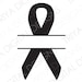 Awareness Ribbon Split Name Frame SVG Cut File | Cancer Awareness ...