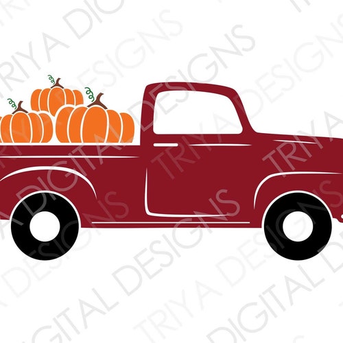 It's FALL Y'all Svg Cut File Fall Truck With Pumpkins - Etsy