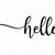 Hello SVG Hello Hand Lettering, Front Door SVG, Hello Greeting Card ...