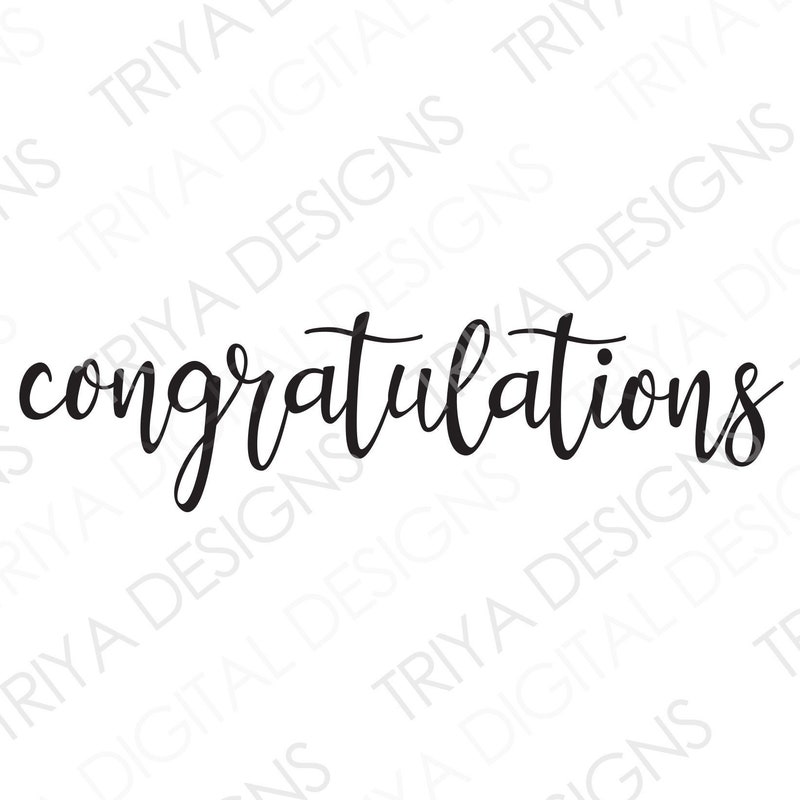 Congratulations Svg - Etsy