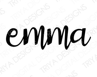 Emma Cursive - Etsy