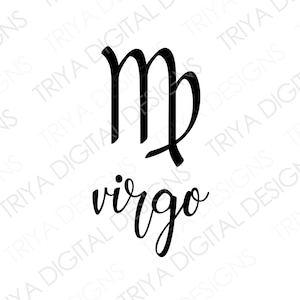 Virgo SVG | Zodiac Sign, Sun Sign SVG Cut Files | Astrology Horoscope ...