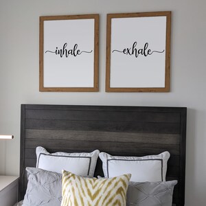 Inhale Exhale SVG Cut File | Digital Print Jpg File | Minimalist ...
