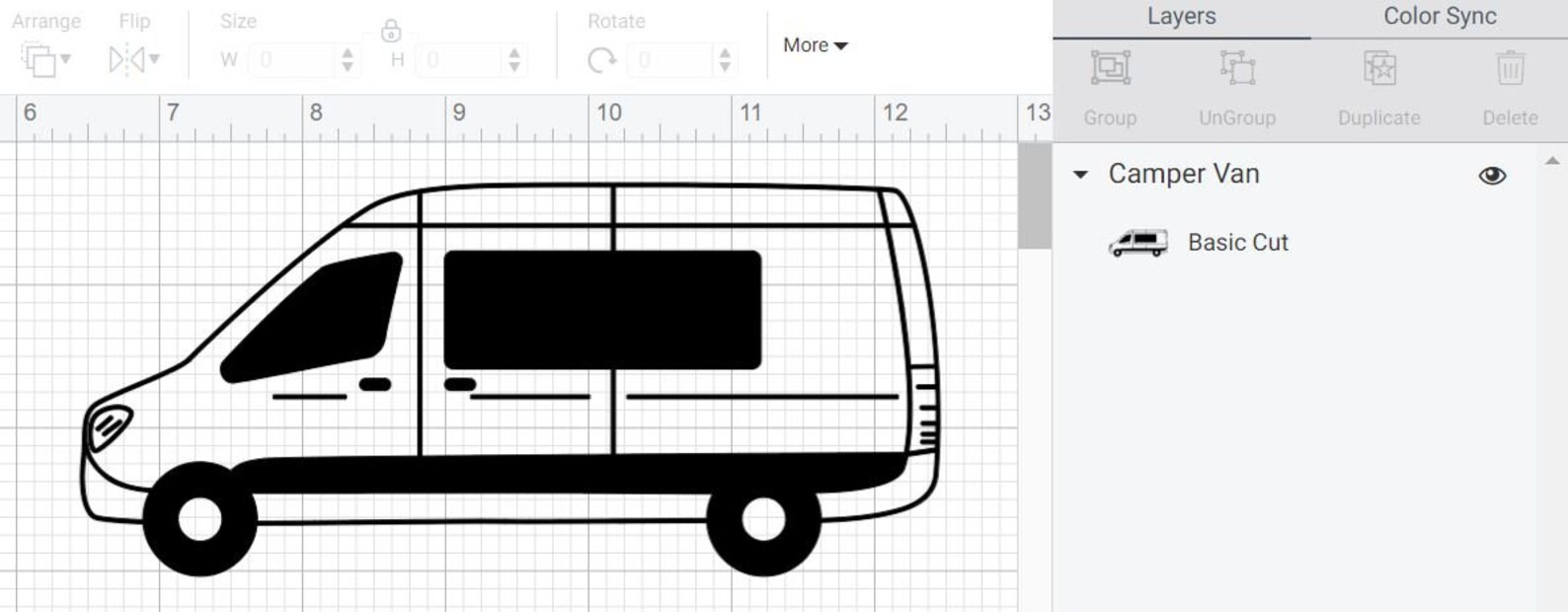 Camper Van SVG Cut File White Van Van Life Camping Van | Etsy