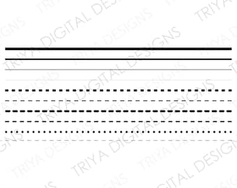 Lines SVG Cut Files | Straight Lines Basic Lines Png File for Cricut ...