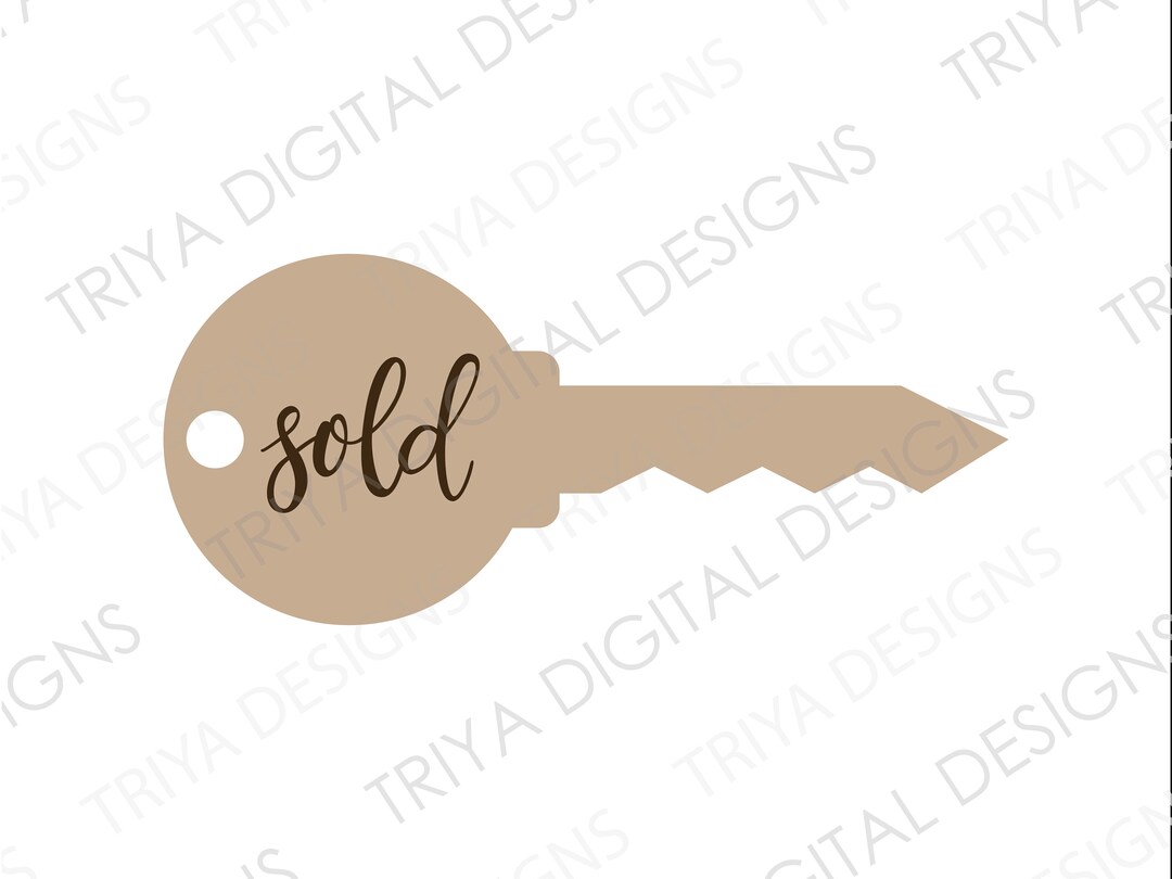 Sold House Key Icon SVG Cut Files | Key Ornament PNG | Key Clipart ...