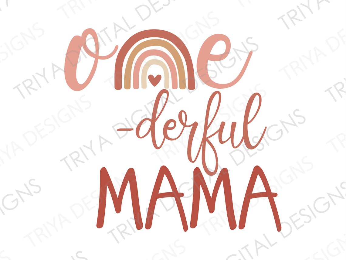 One -derful Custom With Boho Rainbow SVG Cut File | Rainbow With Mama ...
