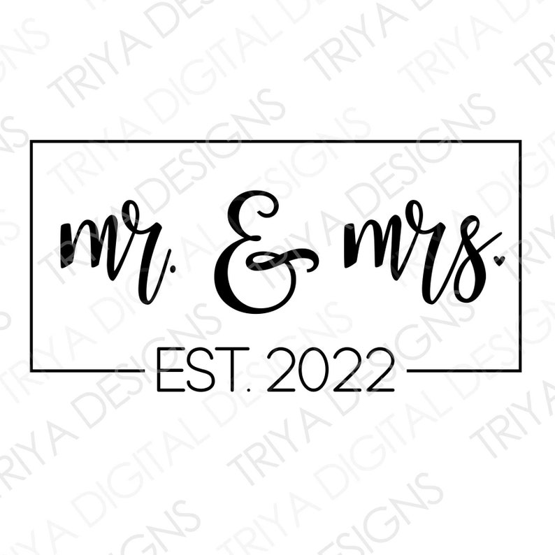 Custom Text Est. 2023 SVG Hand Lettered Cursive Text - Etsy