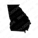Georgia Outline With Text SVG Cut File | State of Georgia Outline SVG ...