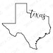 Texas SVG Bundle Texas Outline With Text Cut File State of - Etsy