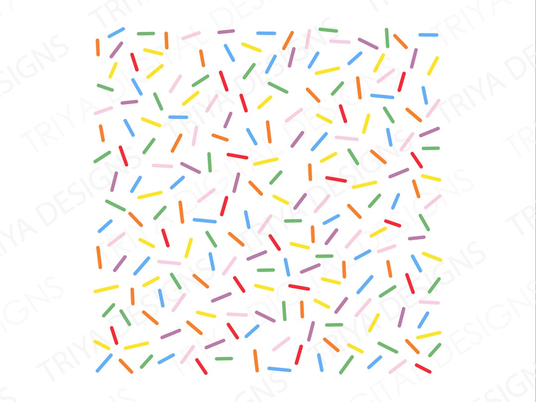 Sprinkles SVG Cut File | Bright Pastel Colored Sprinkles Sticker SVG ...