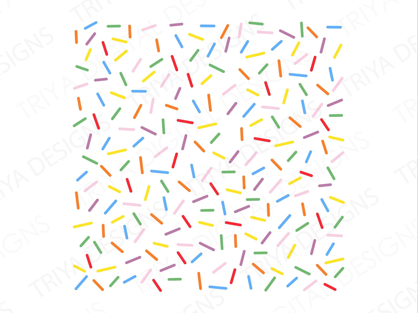 Sprinkles SVG Cut File Bright Pastel Colored Sprinkles | Etsy