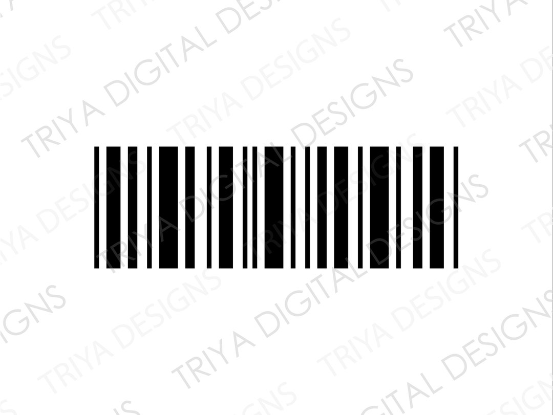 Barcode Clipart SVG Cut Files | Straight Lines Basic Lines Bar Code ...