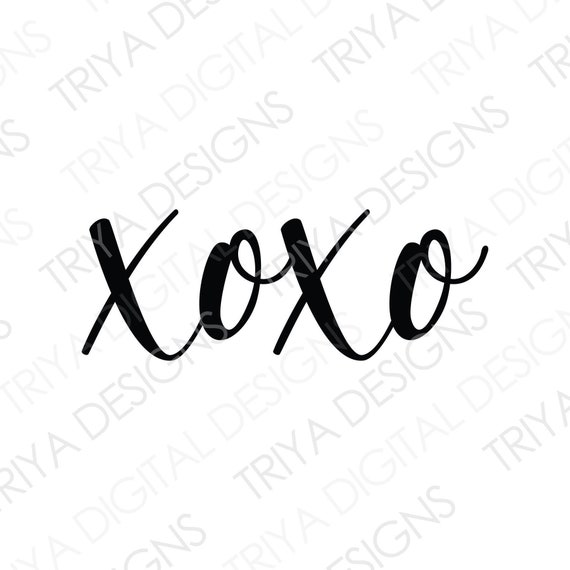 Wall Hangings Wall Decor Crafts Tshirts Valentine cut file XOXOXO SVG ...