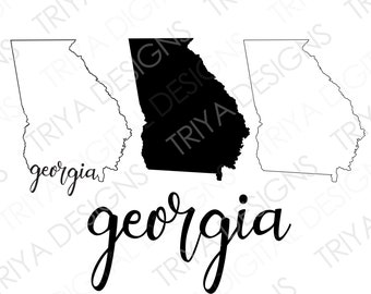 Georgia Chain svg dxf silhouette pattern georgia monogram svg, georgia ...