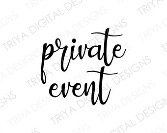 Private Event Png - Etsy