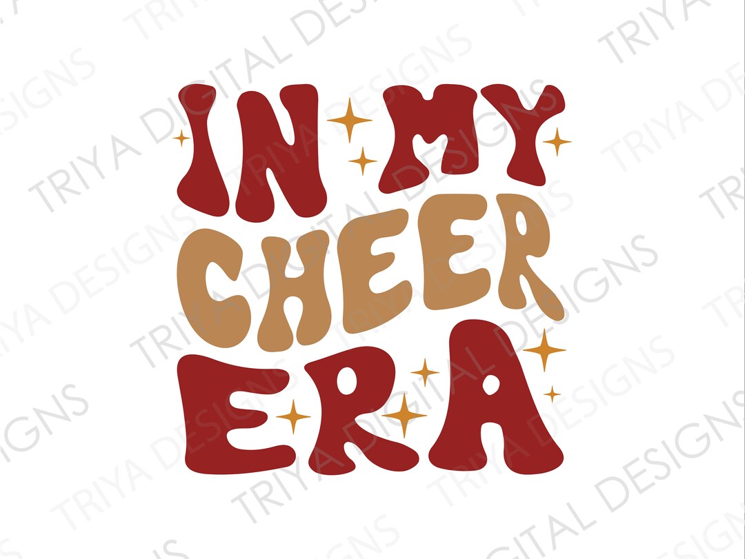 In My Cheer Era SVG Cut File Cheerleading, Cheer, Era, Retro, Groovy ...