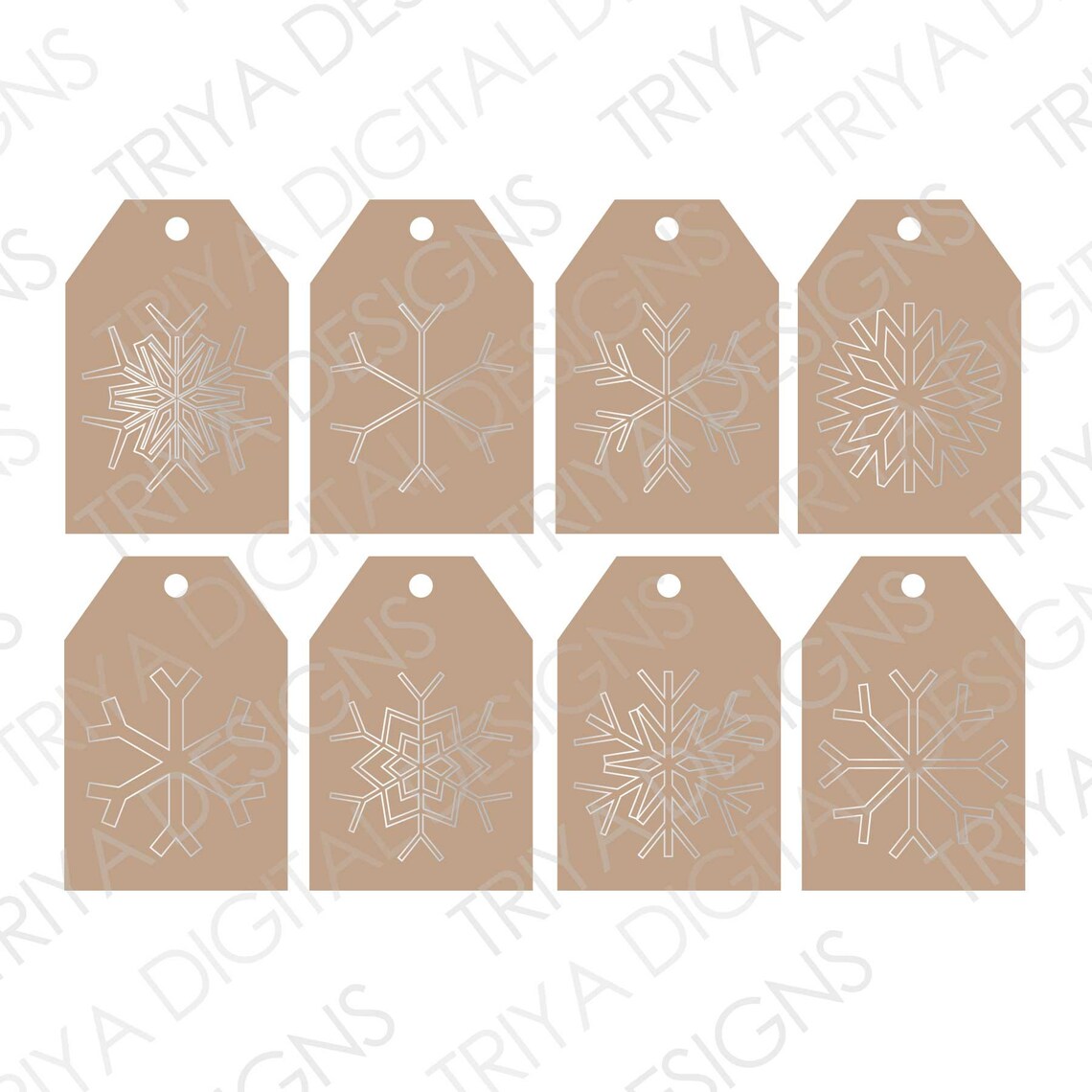 Cricut Foil Gift Tags SVG File Cricut Foil Transfer Kit | Etsy