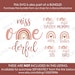 Miss One-derful SVG Cursive One Text With Boho (Download Now) - Etsy