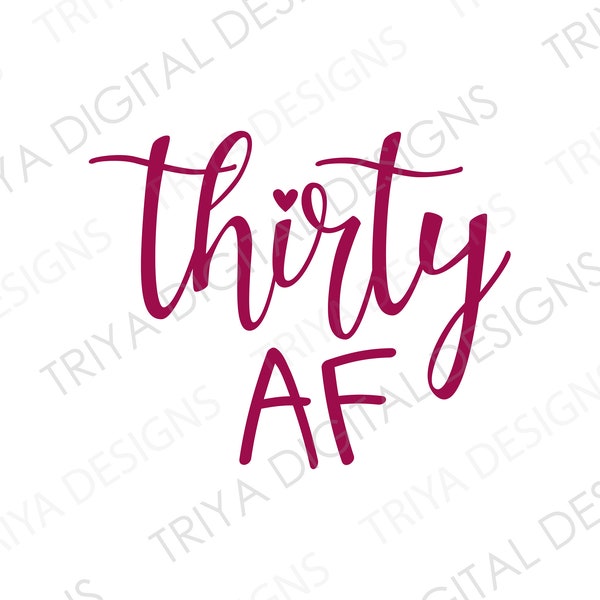 Thirty Af - Etsy