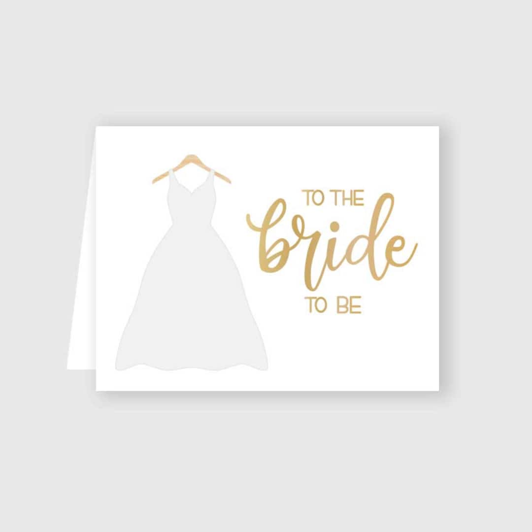 To the Bride to Be Greeting Card - INSTANT DIGITAL DOWNLOAD | Blank ...
