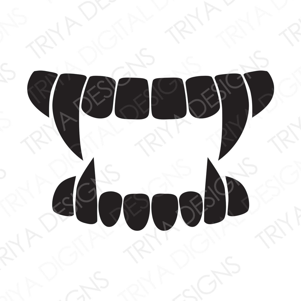 Vampire Teeth SVG Cut File | PNG Printable File | Vampire Fangs for ...
