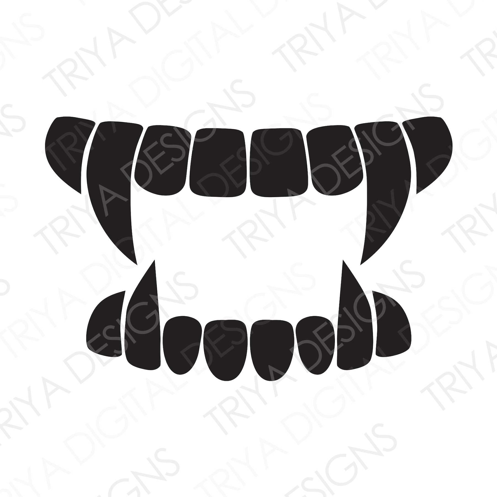 Vampire Teeth SVG Cut File PNG Printable File Vampire - Etsy