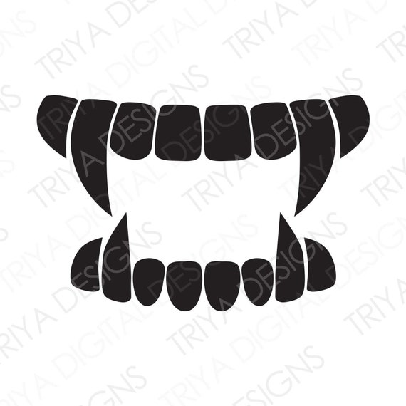 Vampire Fangs Template