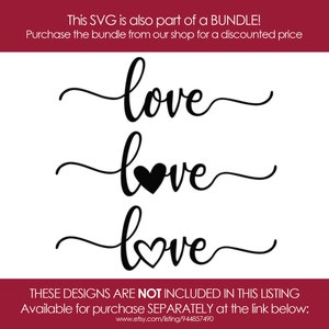 Love SVG | Love, Wedding SVG Cut Files | Valentine's Day Svgs | Hand ...