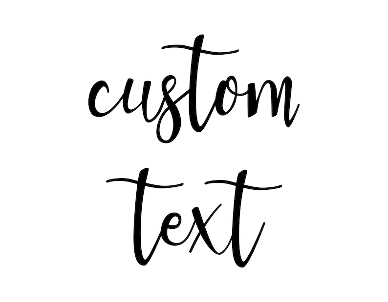 Custom Name SVG Hand Lettered Cursive Text Custom Text - Etsy