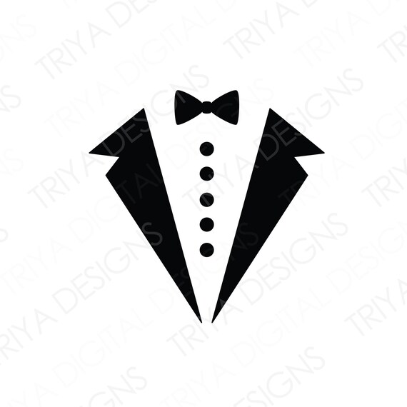 Tuxedo Suit and Bow Tie SVG Cut File Tie Groom Groomsman | Etsy Australia