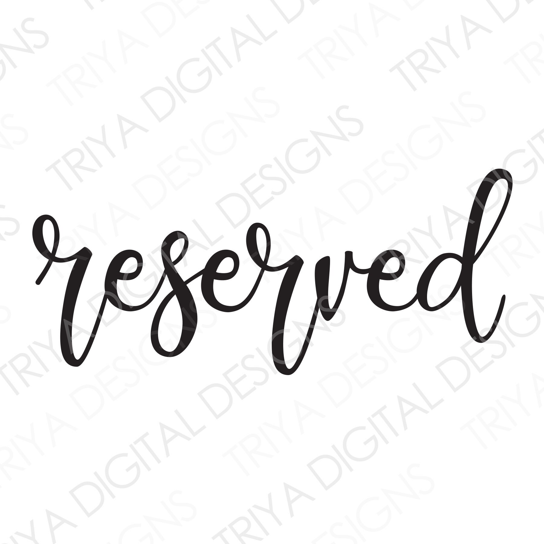 Reserved SVG Reserved Sign Wedding Sign This Seat is - Etsy