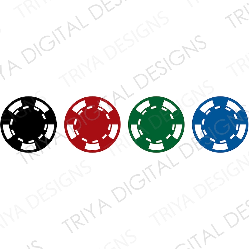 Cards and Poker Chip Svg - Etsy UK