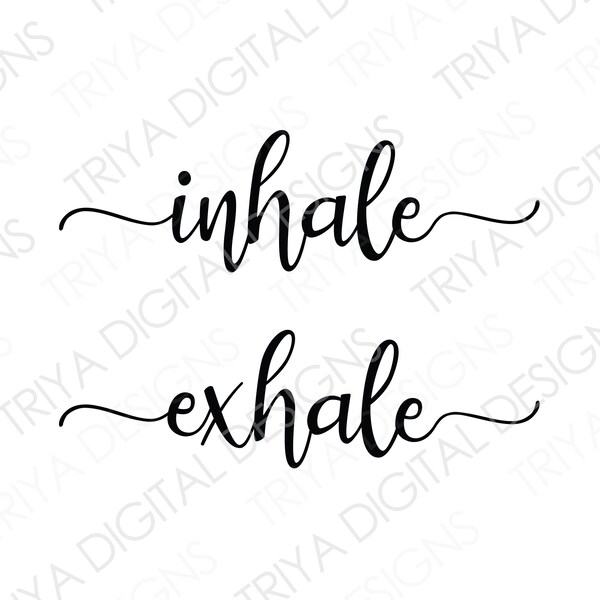 Inhale Exhale Print - Etsy