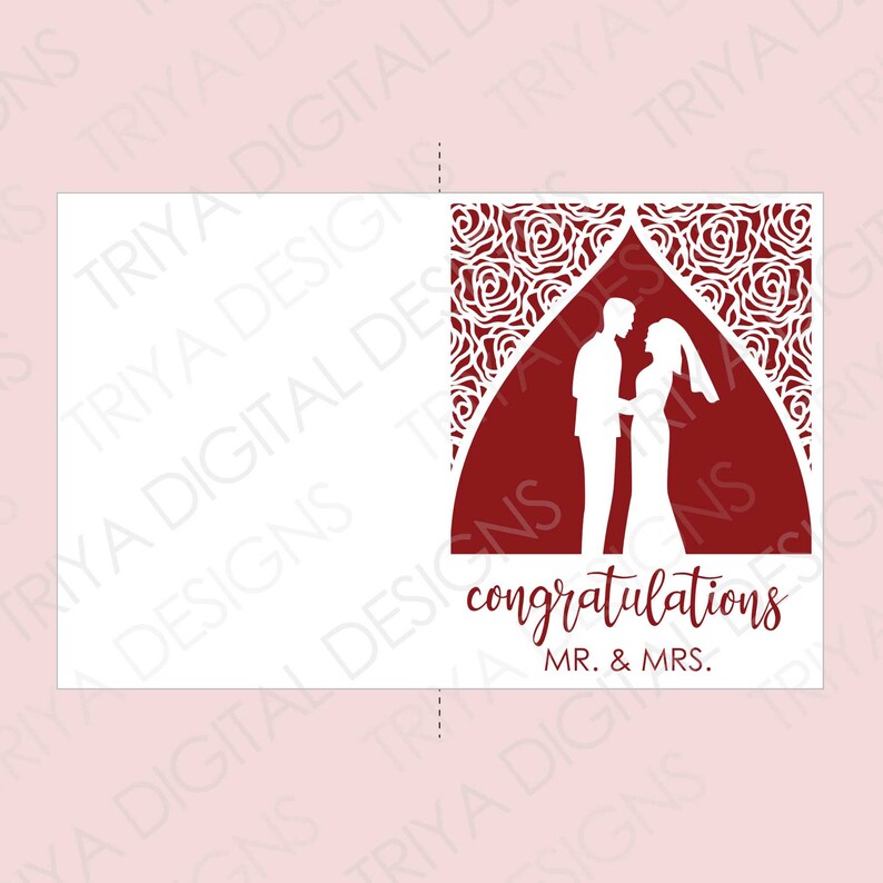 Congratulations Mr. & Mrs. Wedding Card INSTANT Digital - Etsy