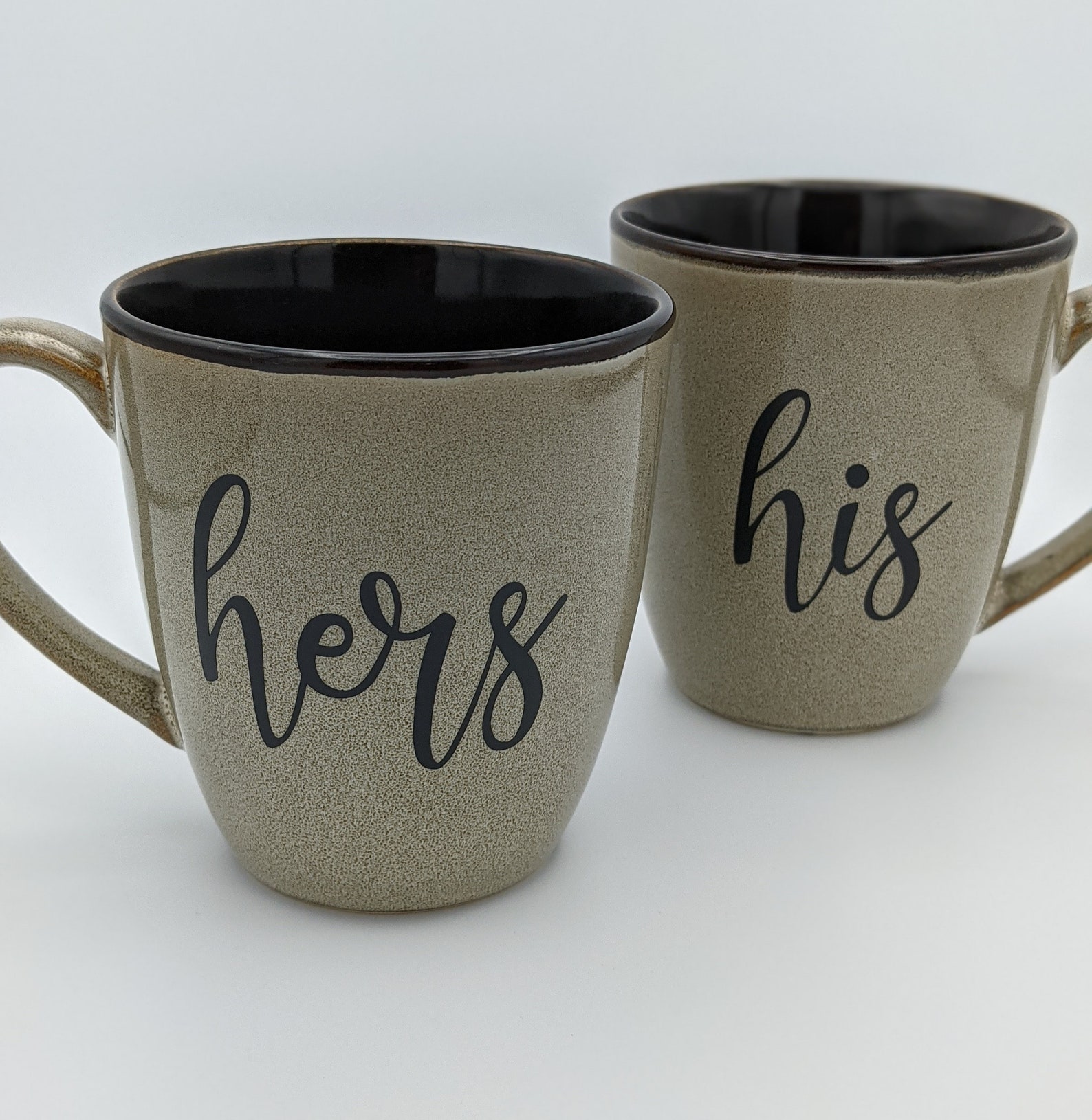 His and Hers SVG Cut File | His & Hers PNG | Hand Lettered Cursive Text ...