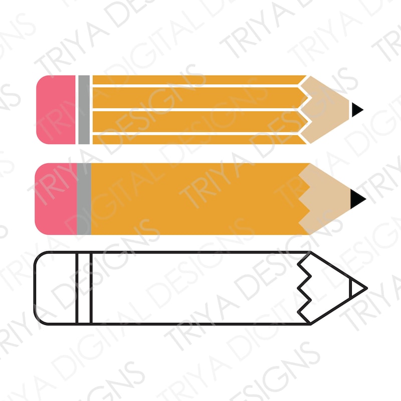 Pencil Svg - Etsy
