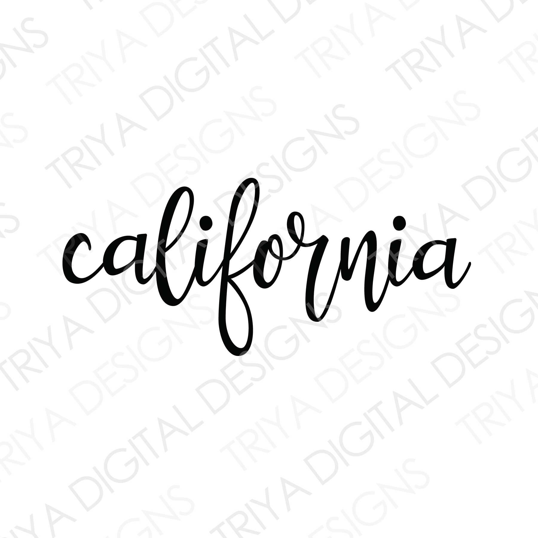 California SVG Bundle | California Outline With Text | State of ...