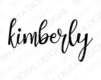 Michelle SVG Michelle Hand Lettered Cursive Text Custom - Etsy