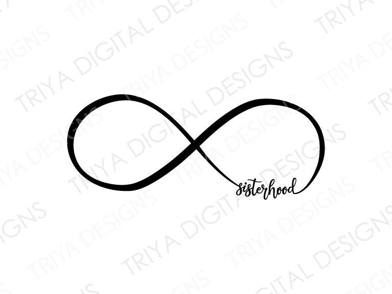 Sisterhood Infinity Symbol SVG | Sisters Forever, Always Sisters ...