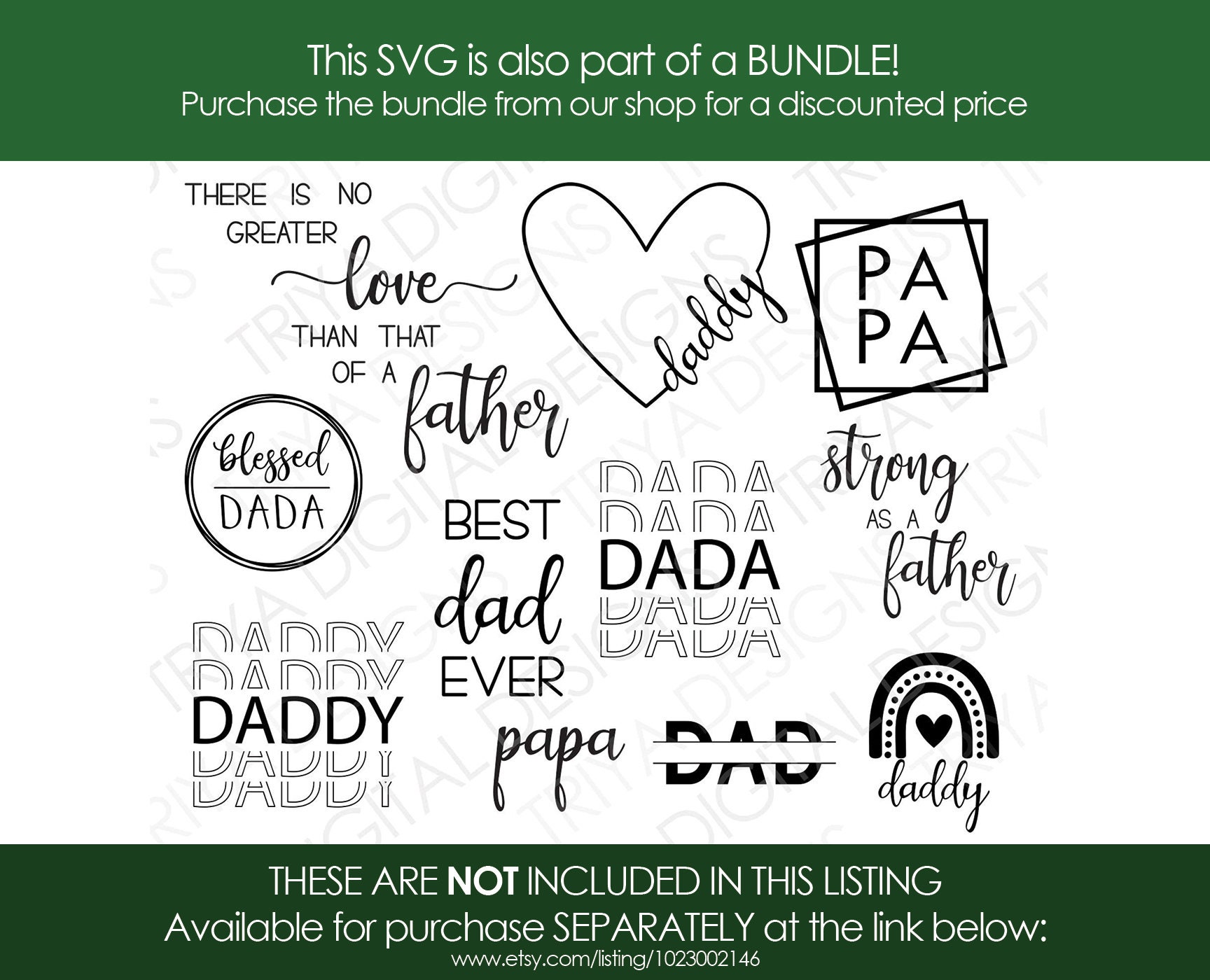 Papa With Square Frame Outline SVG Papa Square Print - Etsy Singapore