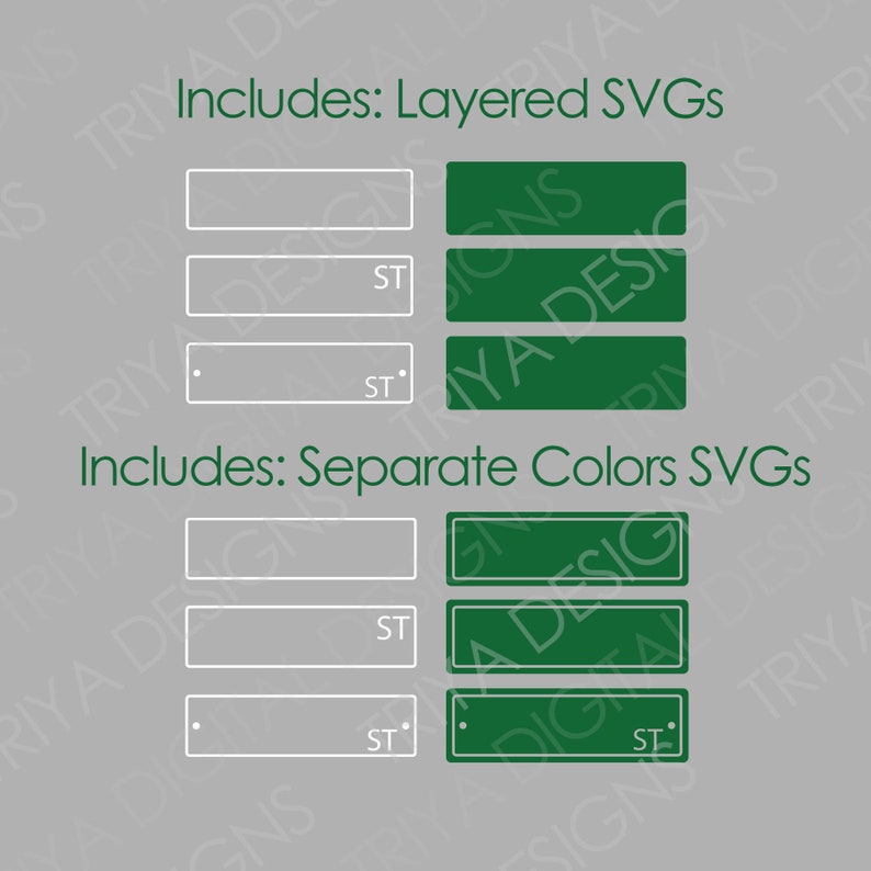 Blank Street Signs SVG Cut Files | Green Street Signs PNG | Traffic ...