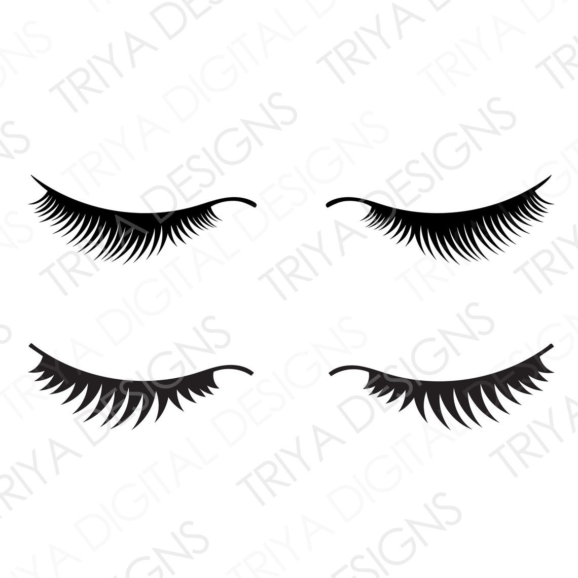 Eyelashes SVG Cut File Lashes Makeup Mascara SVG File - Etsy