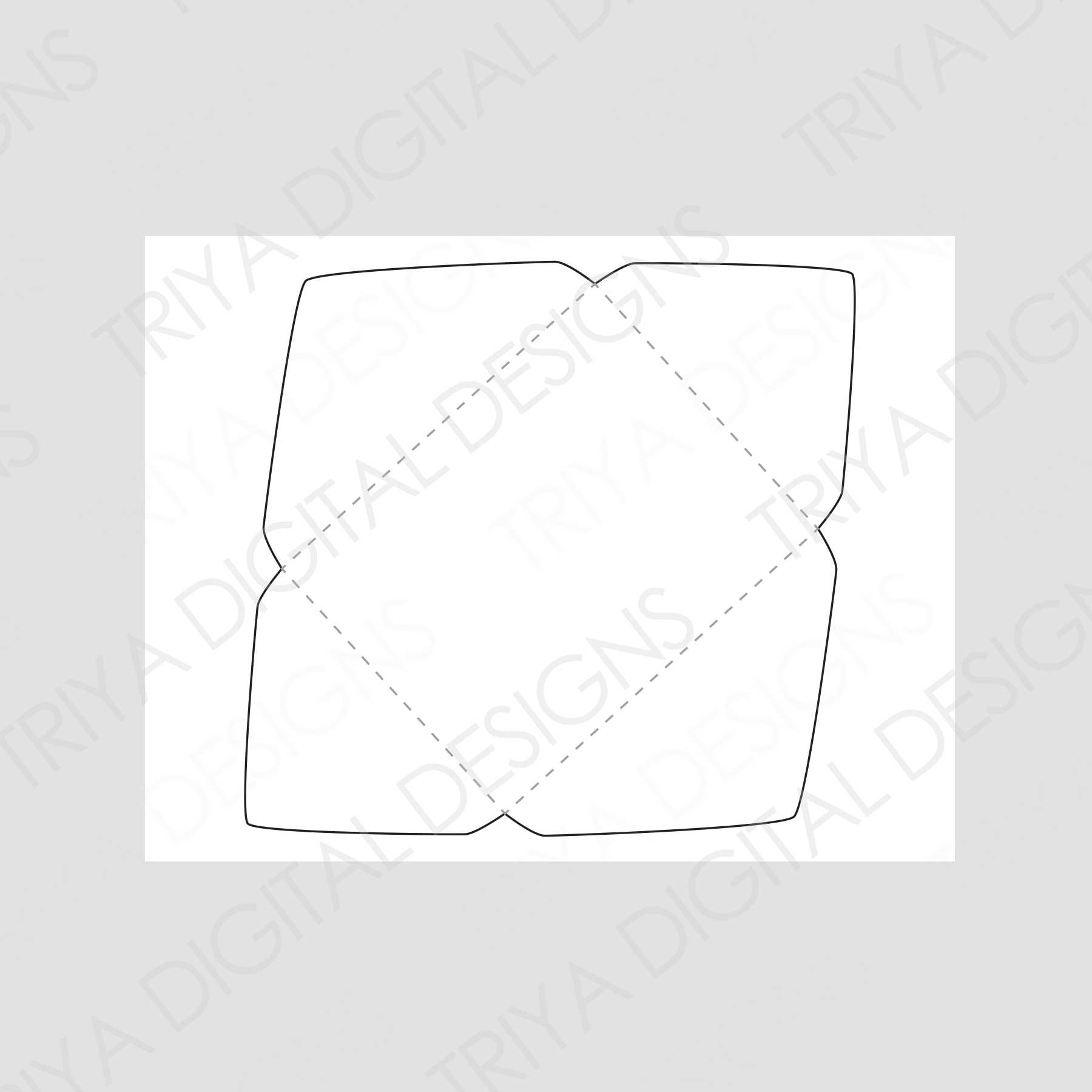 DIY Envelope Cutout SVG File | Printable Pdf, Jpg Instant DOWNLOAD ...