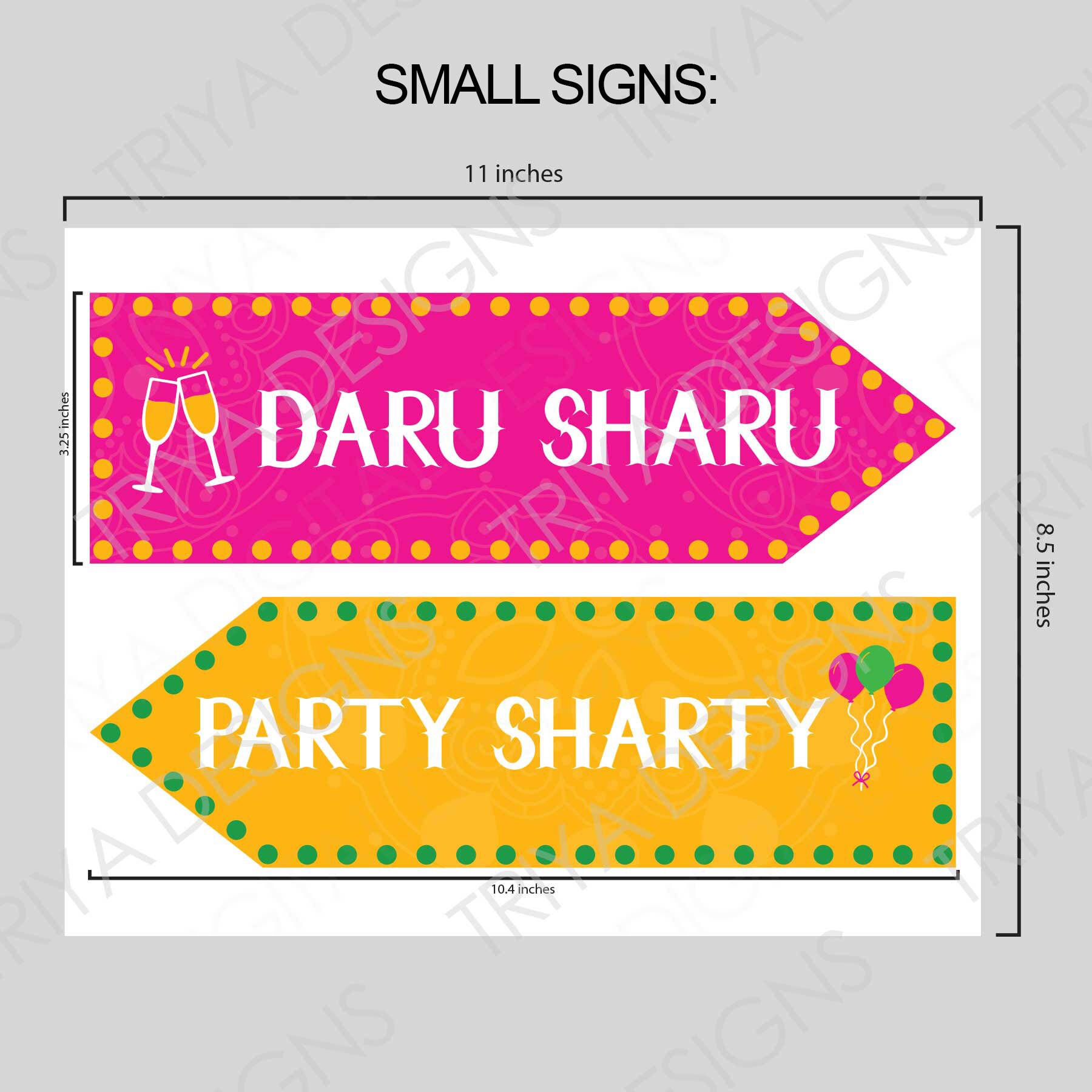 Desi Directional Signs JPG File | PRINTABLE Digital Download ONLY ...