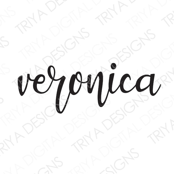 Veronica Name In Cursive
