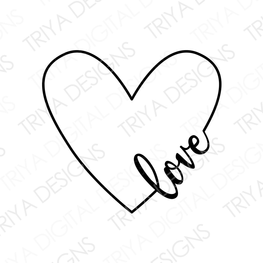 Love Heart SVG | Love, Wedding SVG Cut Files | Valentine's Day Svgs ...