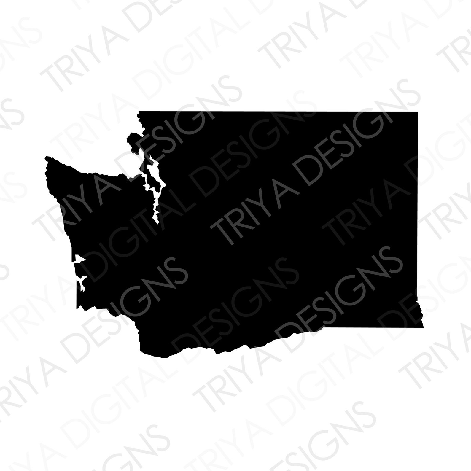Washington SVG Bundle | Washington Outline With Text | State of ...
